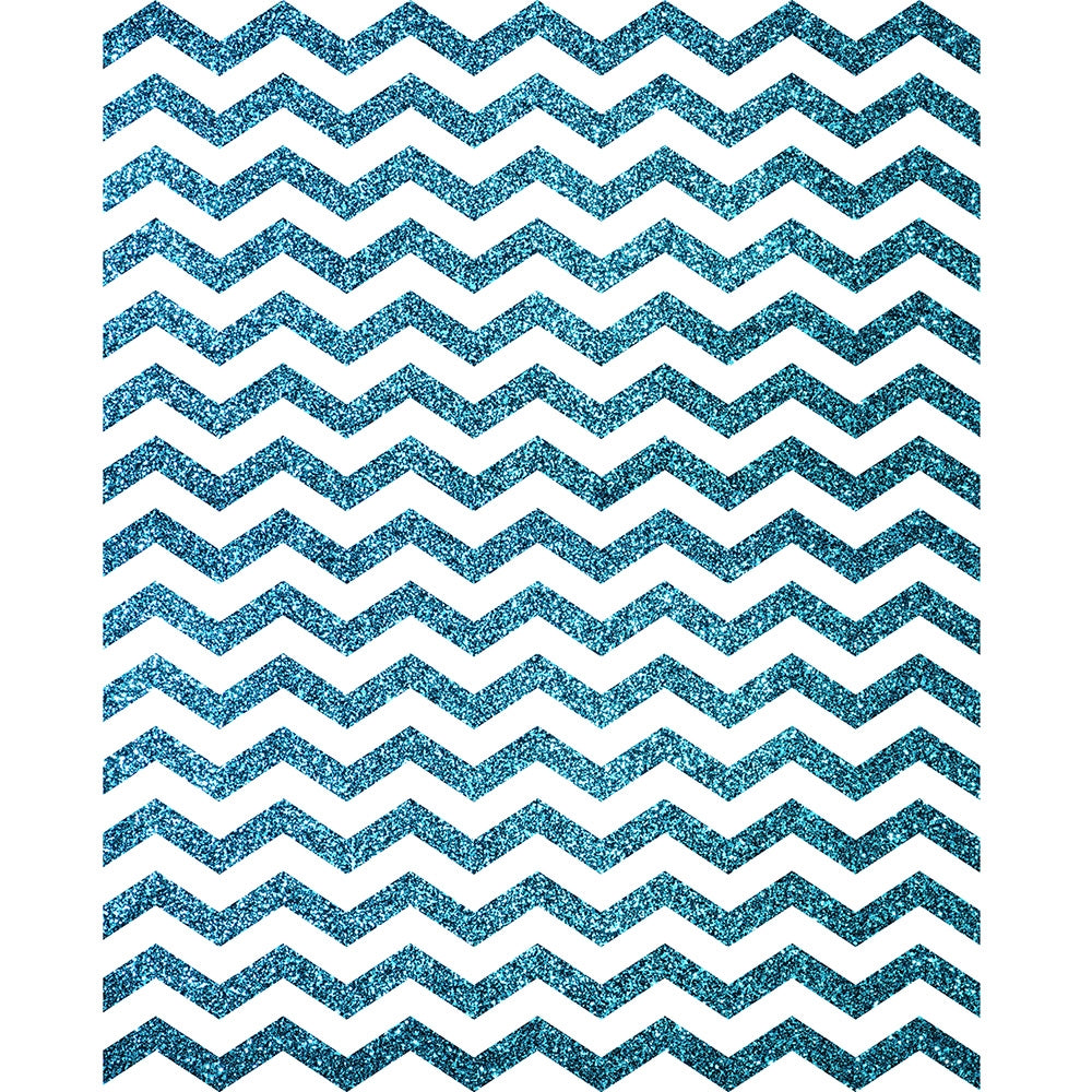 Teal Glitter Chevron Printed Backdrop | Backdrop Express Teal Glitter ...