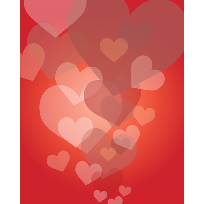 Bubbling Hearts Printed Backdrop | Backdrop Express Bubbling Hearts Printed Backdrop | Backdrop ...
