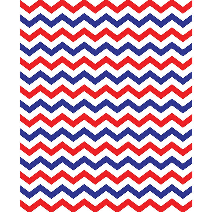 Red, White & Blue Chevron Printed Backdrop | Backdrop Express Red ...