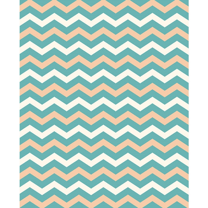 Teal & Tan Chevron Printed Backdrop | Backdrop Express Teal & Tan ...