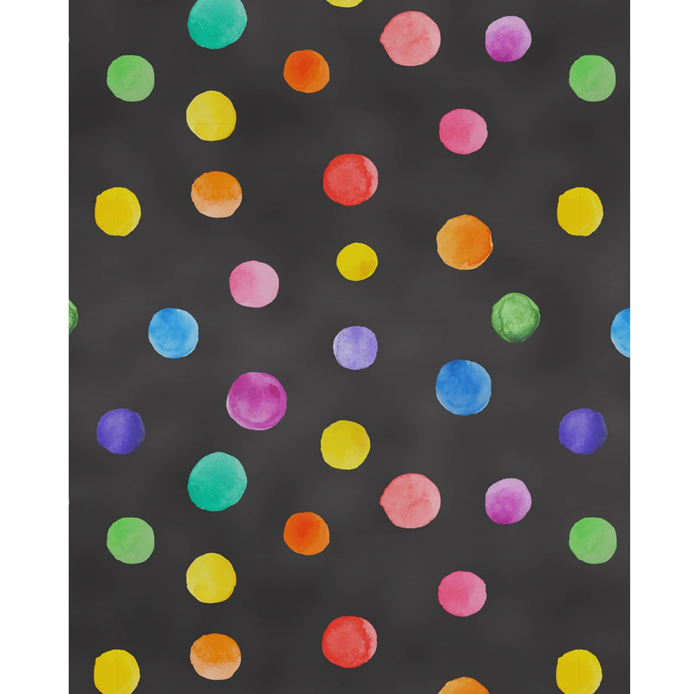 Chalkboard Polka Dots Printed Backdrop | Backdrop Express Chalkboard ...