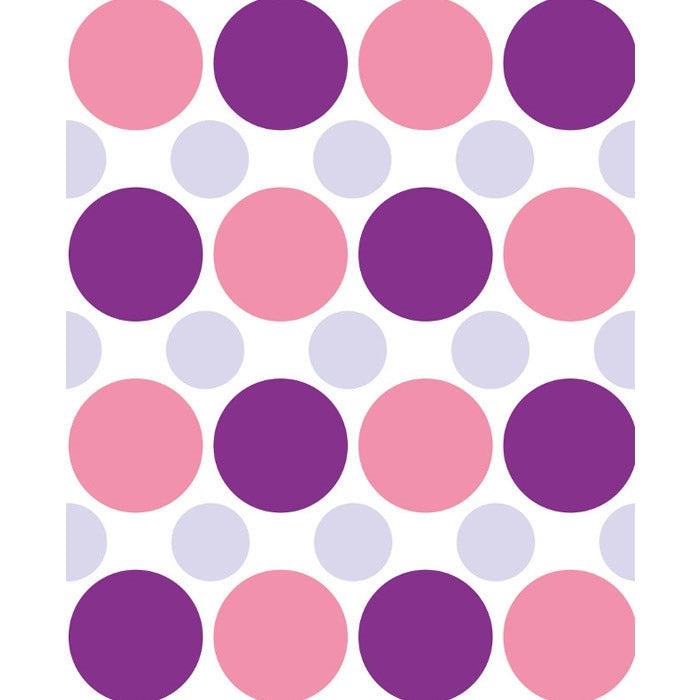 Pink, Purple & Gray Polka Dot Printed Backdrop | Backdrop Express Pink ...