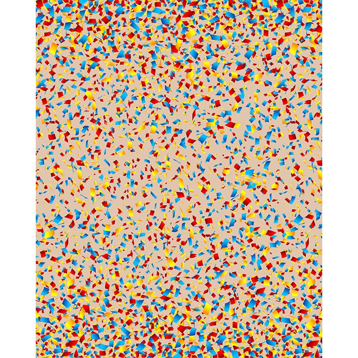 Primary Colored Confetti Printed Backdrop | Backdrop Express Primary ...
