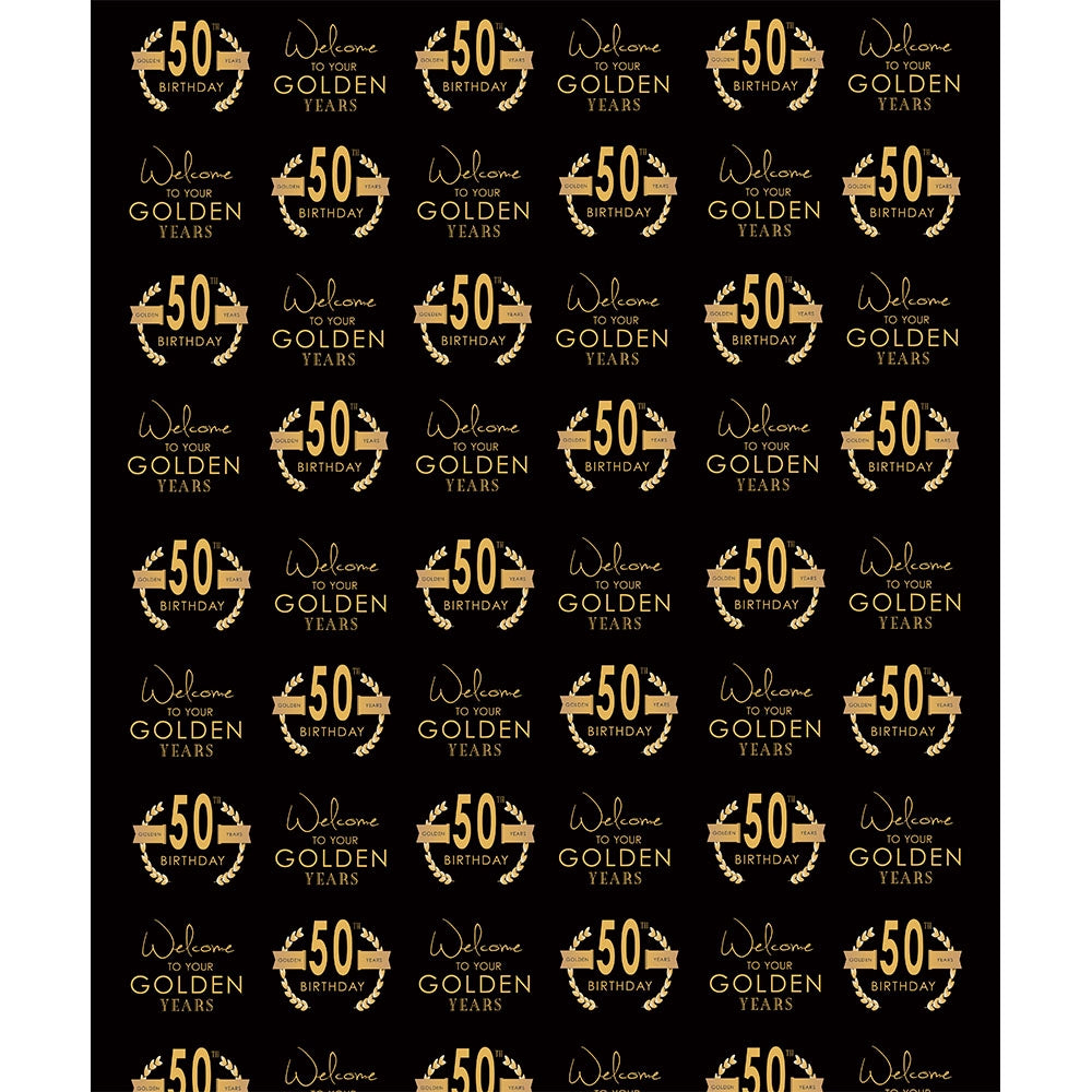 Golden Years Custom Printed Backdrop (Black Background) | Backdrop ...