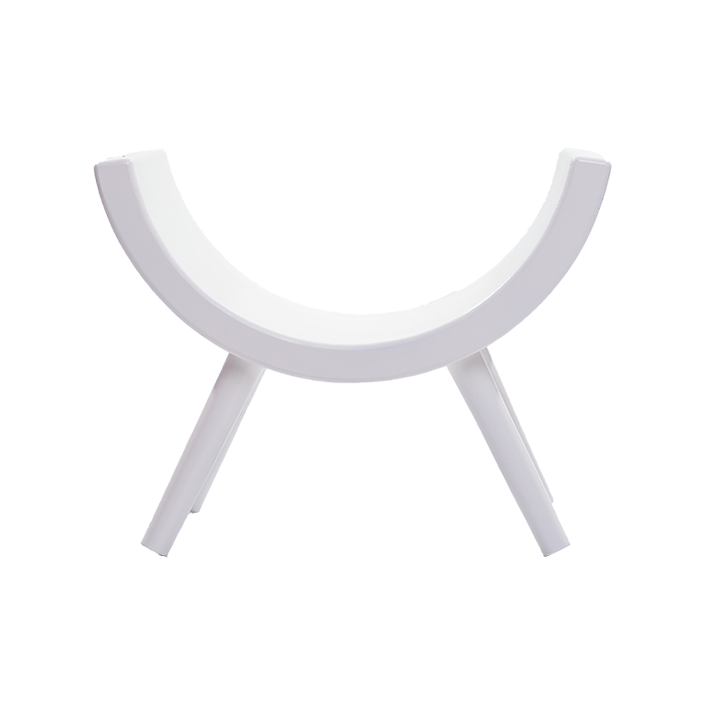 Wood Curved Bench Stool and Posing Prop | Backdrop Express Wood Curved ...