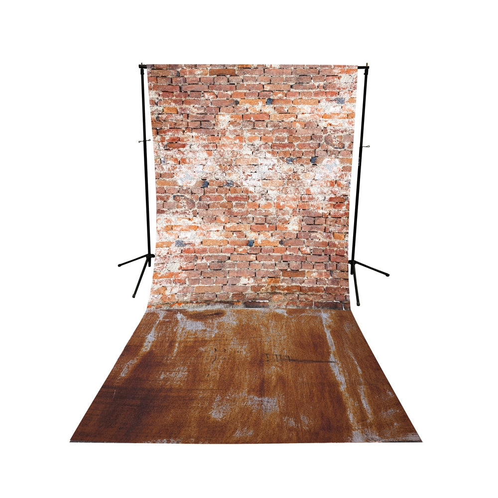 Grunge All in One Floor Extended Printed Backdrop | Backdrop Express