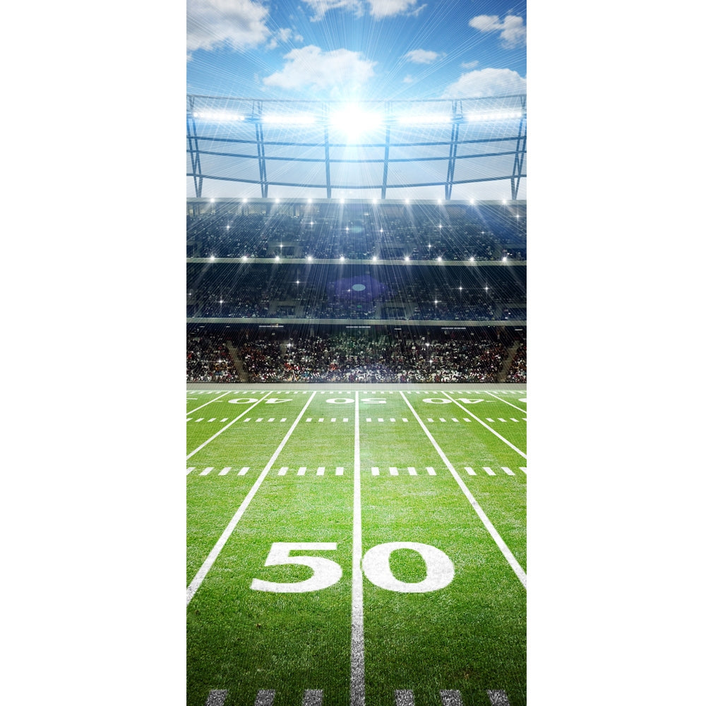 Football Field Floor Extended Printed Backdrop | Backdrop Express