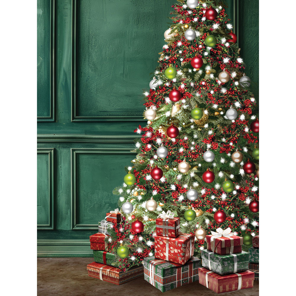 Christmas Tree Backdrop for Photography – Backdrop Express Christmas ...