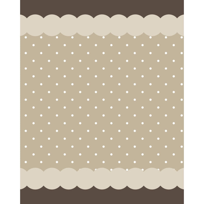 Mocha Polka Dot Printed Backdrop | Backdrop Express Mocha Polka Dot ...