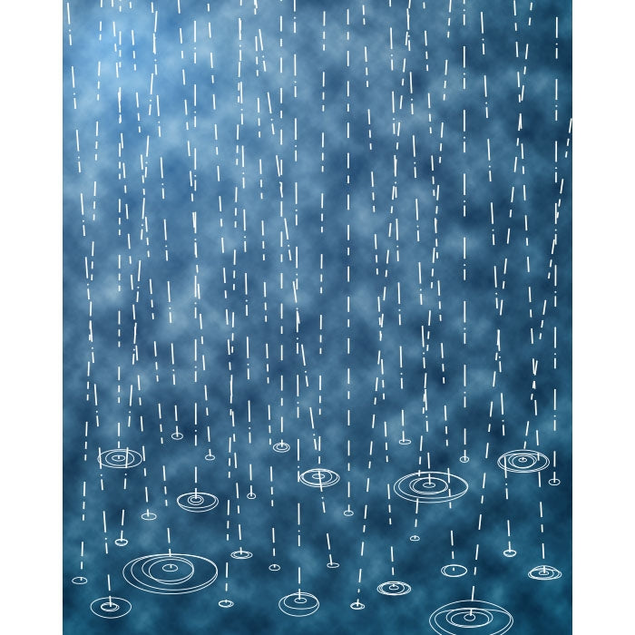 Raindrops Printed Backdrop | Backdrop Express Raindrops Printed ...