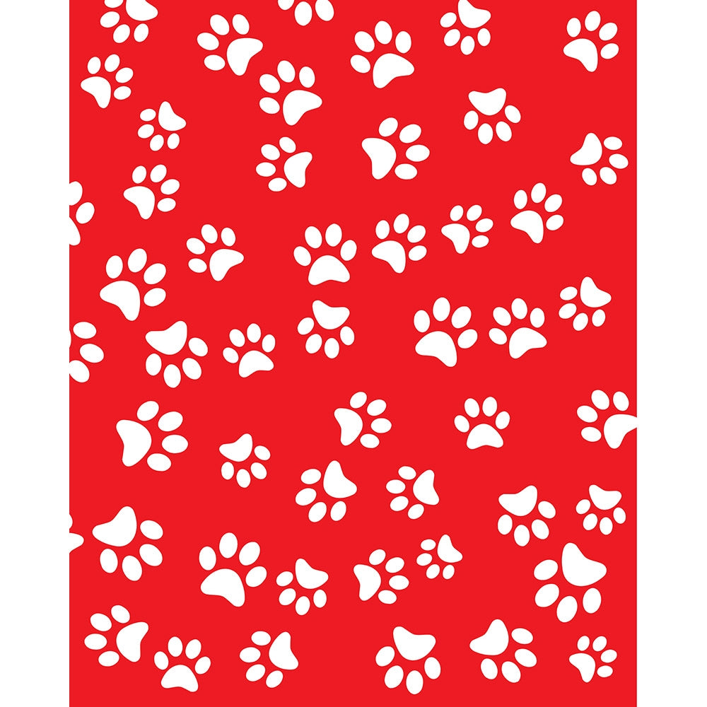 Red Dog Paw Print Background Best Pet Paw Print Impression Keepsake