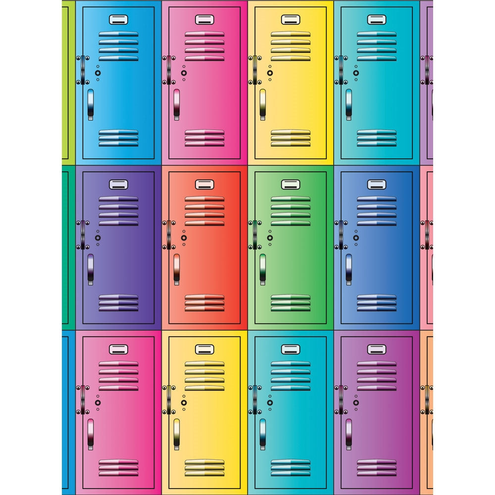 Bright Colored School Locker Backdrop | Backdrop Express Bright Colored ...
