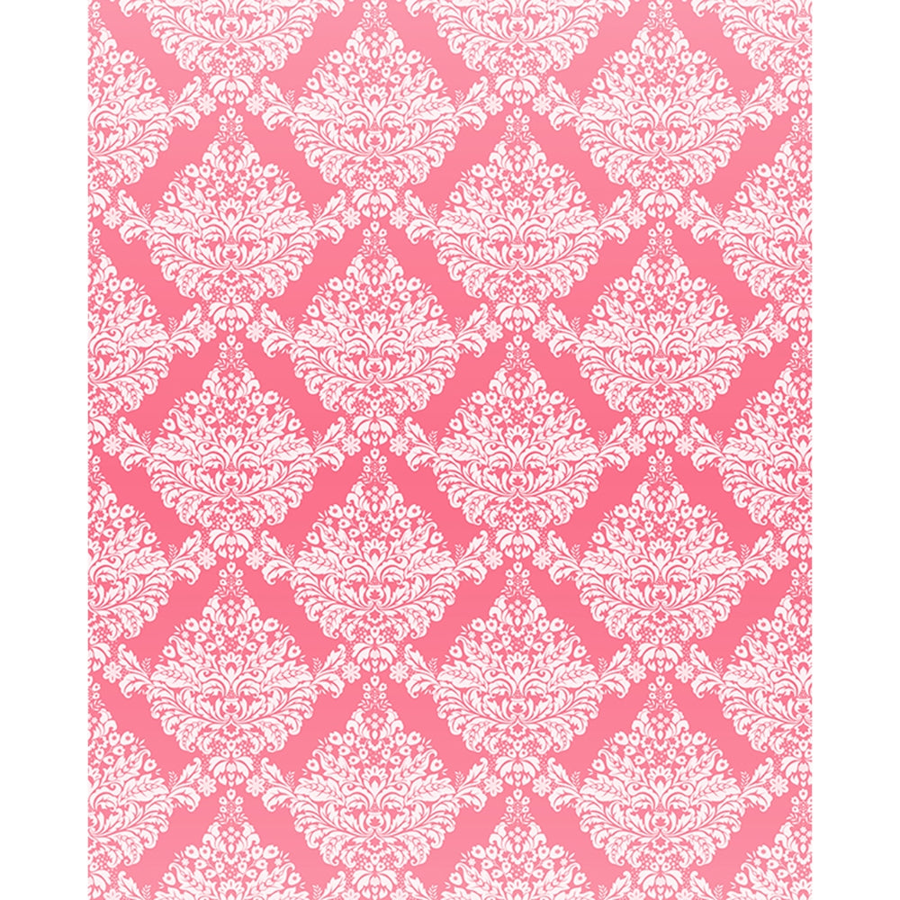Pink & White Damask Printed Backdrop | Backdrop Express Pink & White ...