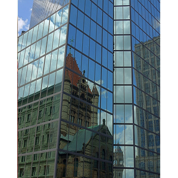 Boston Building Reflection Scenic Backdrop | Backdrop Express Boston ...