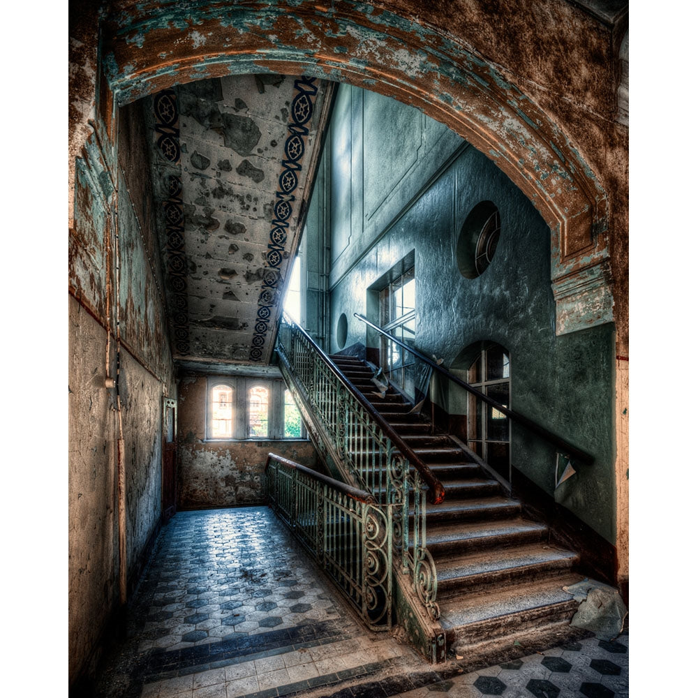 Hollow Entry Hall Printed Backdrop | Backdrop Express Hollow Entry Hall ...