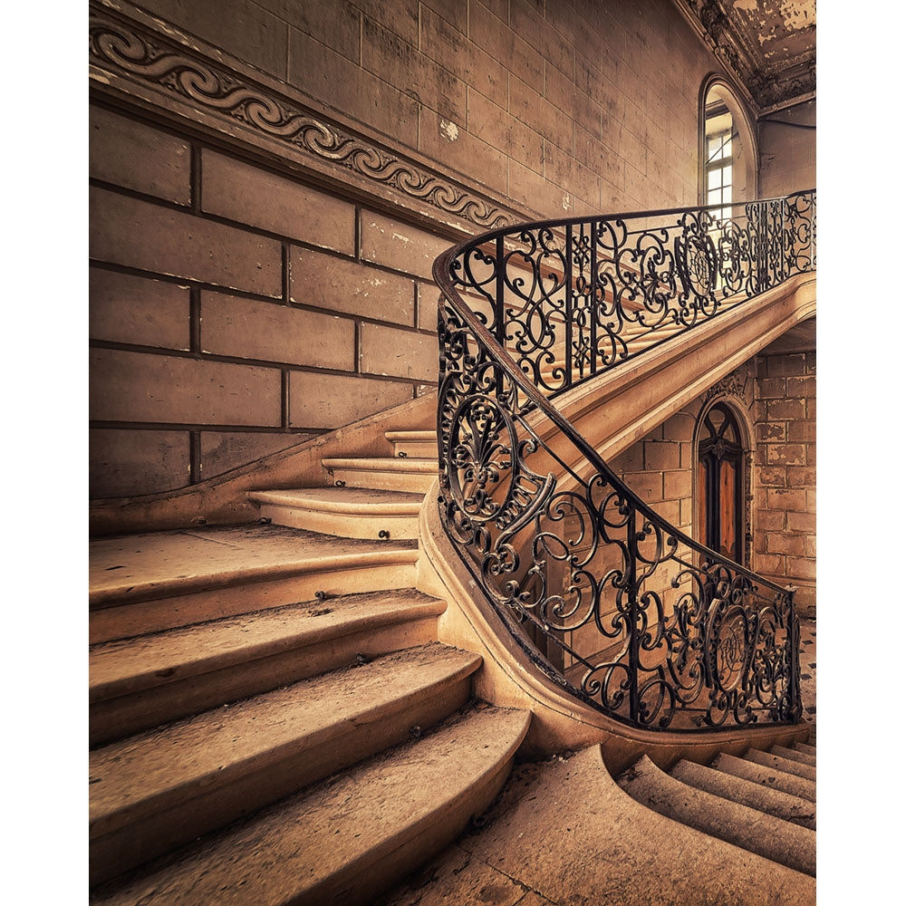 Ornate Stairway Printed Backdrop | Backdrop Express Ornate Stairway ...