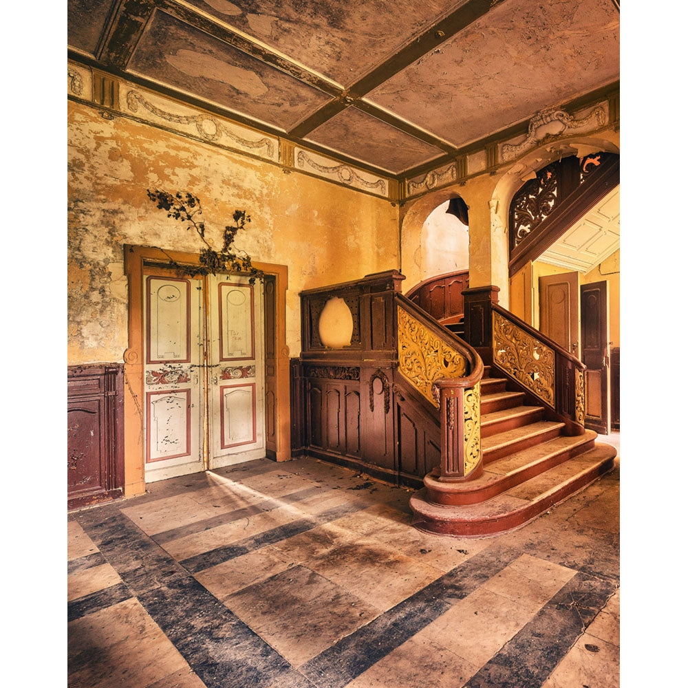 Rustic Entryway Printed Backdrop | Backdrop Express Rustic Entryway ...