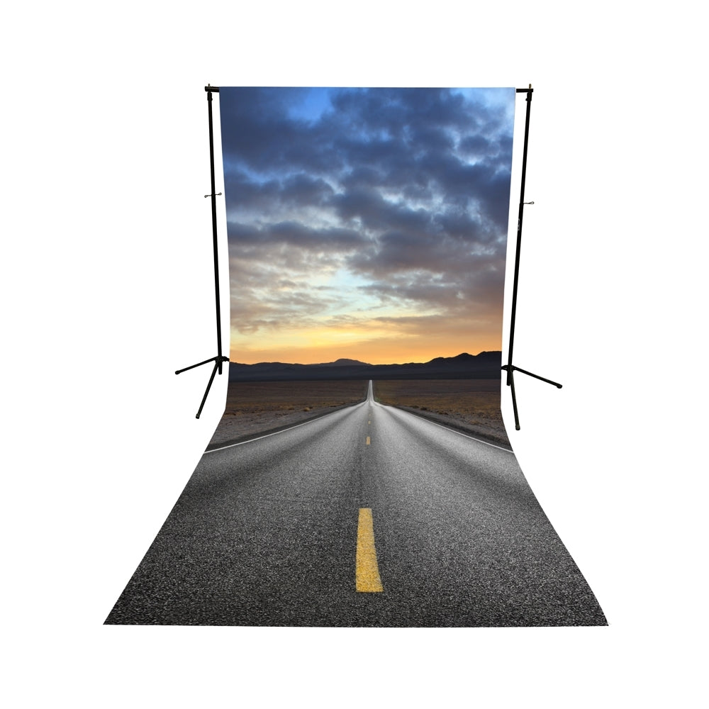 Open Road Printed Backdrop | Backdrop Express Open Road Printed ...