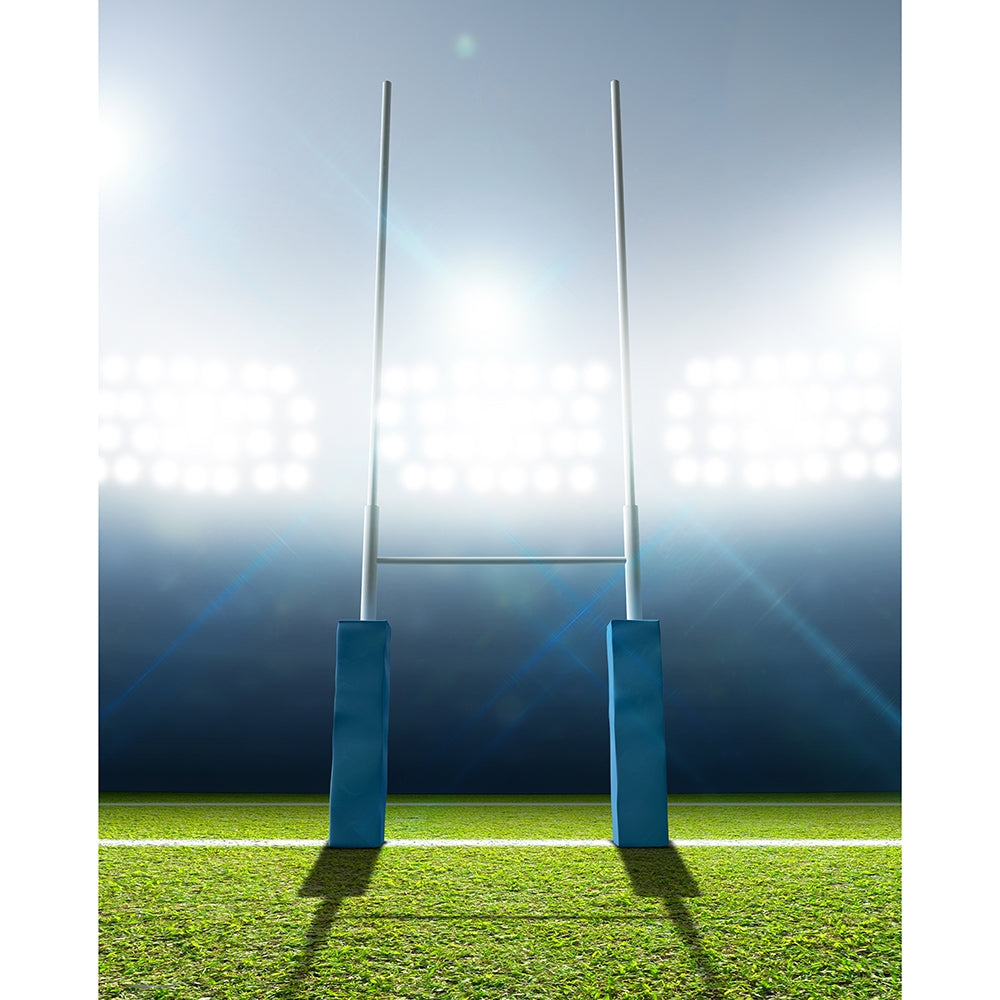 Rugby Post Printed Backdrop | Backdrop Express Rugby Post Printed ...