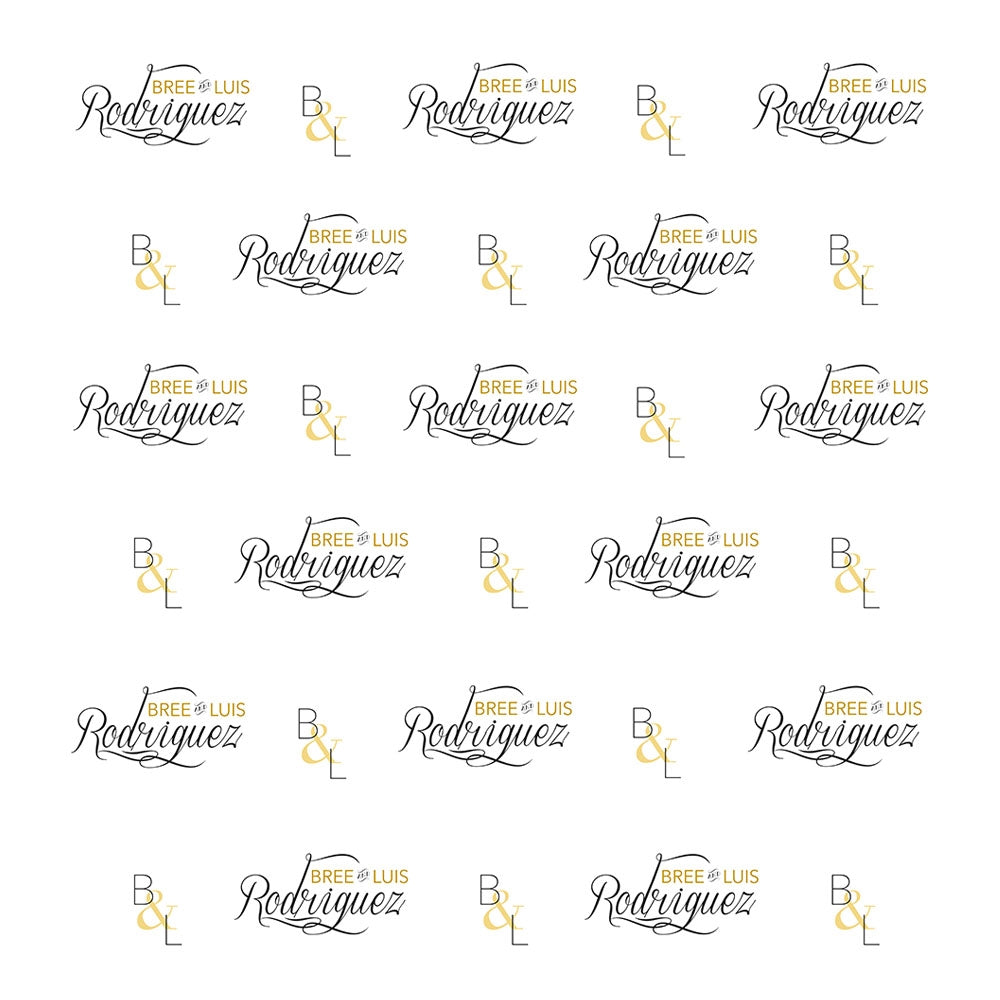 Names & Initials Custom Wedding Backdrop | Backdrop Express Names ...